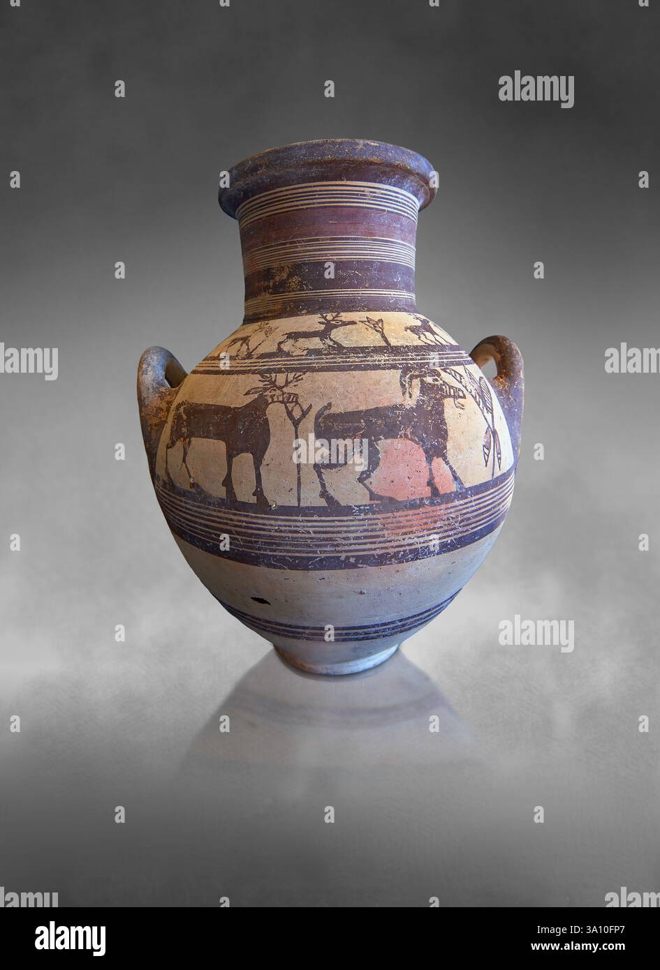 Ancient Greek Cypriot pottery Jug with painted horse and chariot ...