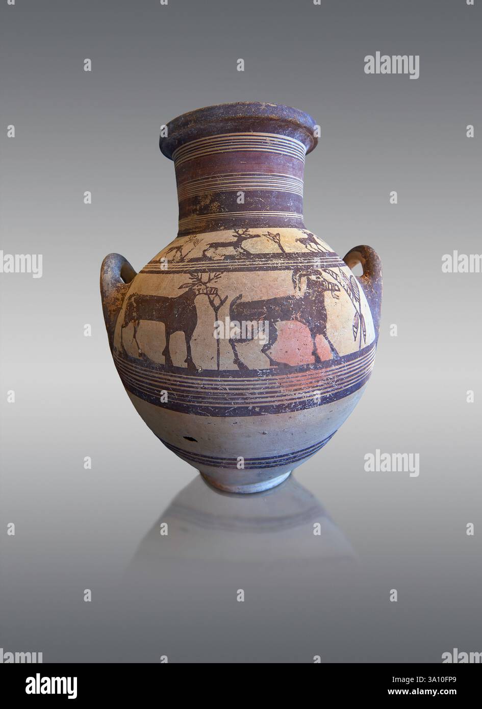 Ancient Greek Cypriot pottery Jug with painted horse and chariot ...