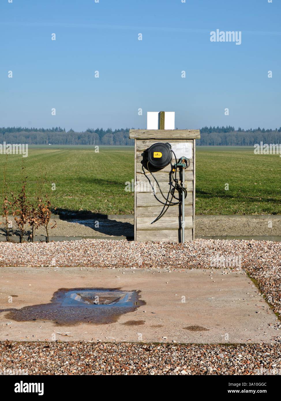 March 3, 2025 - Borger, Netherlands: A drinking water refill station at ...