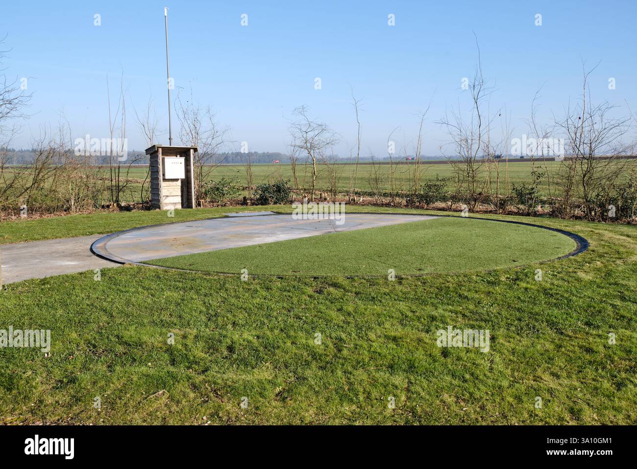 March 3, 2025 - Borger, Netherlands: Automatic rotating platform for ...