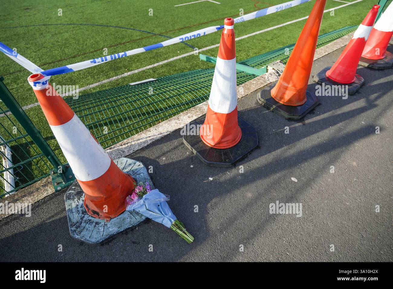 Shap Road, Kendal, Cumbria 6th March 2025: A man has left flowers for a ...