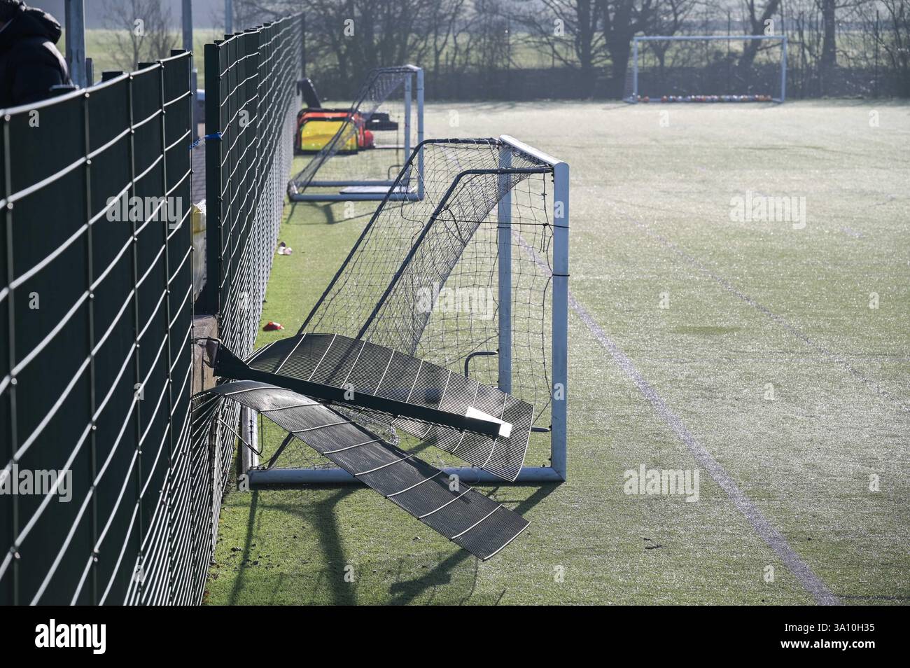 Shap Road, Kendal, Cumbria 6th March 2025: A man has left flowers for a ...