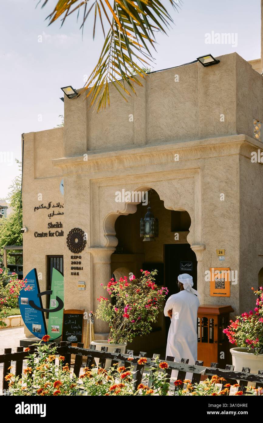 Dubai, UAE - December 10, 2024: Old town in Al Seef Cultural Historical ...