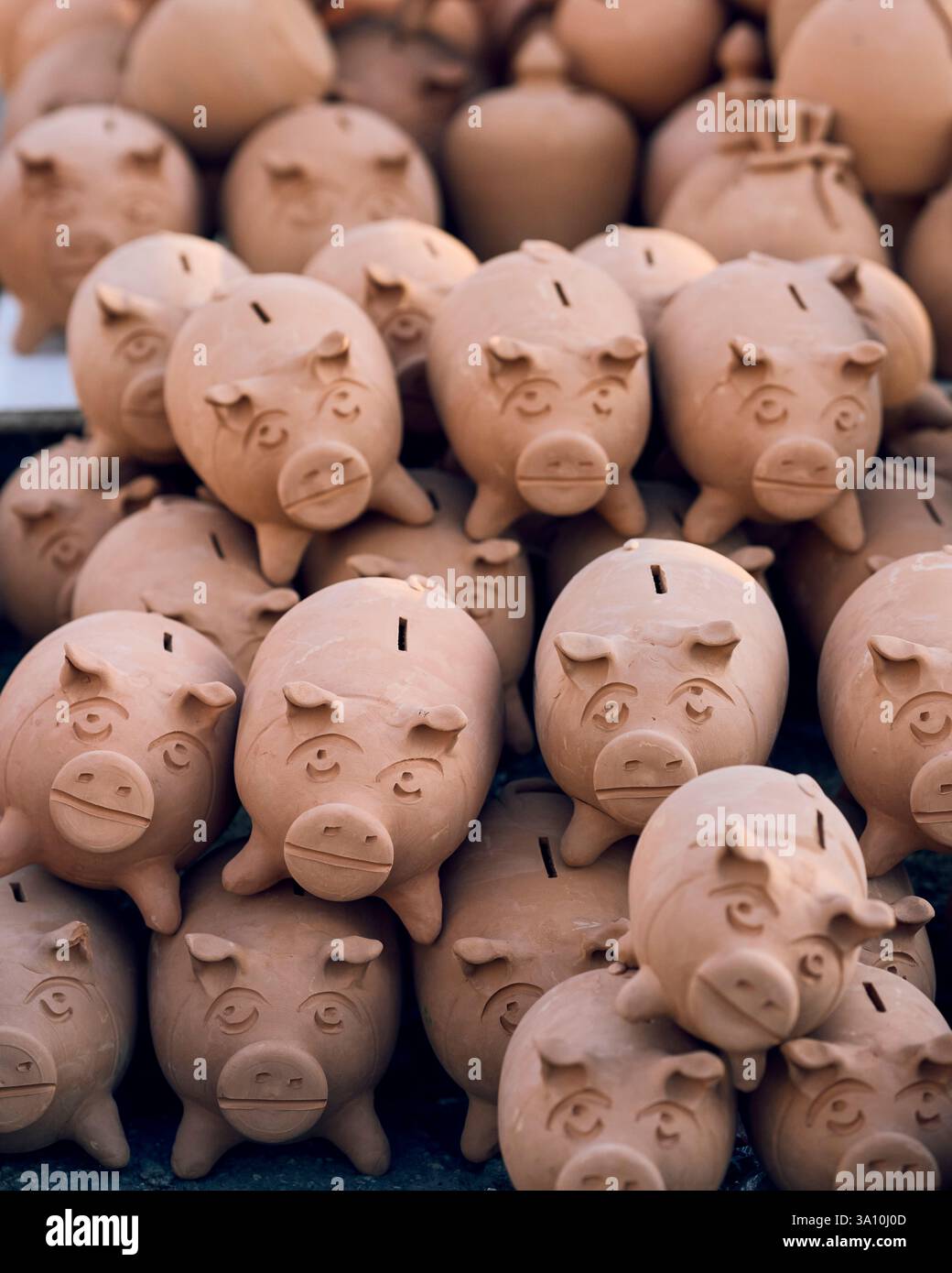 Clay piggy banks at a traditional ceramics factory Stock Photo - Alamy