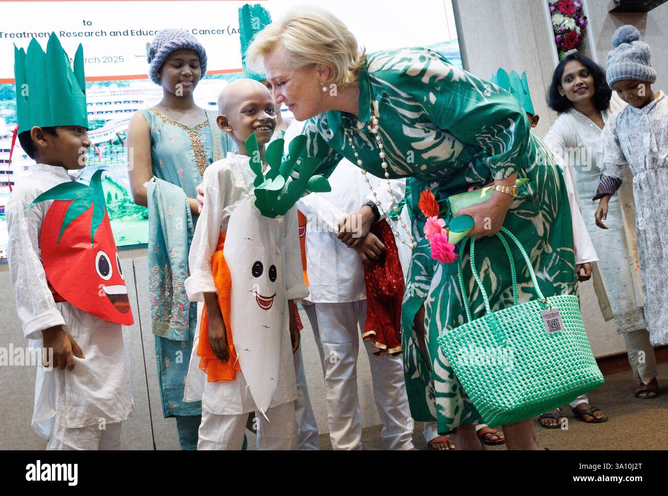 New Delhi, India. 06th Mar, 2025. Princess Astrid of Belgium pictured ...