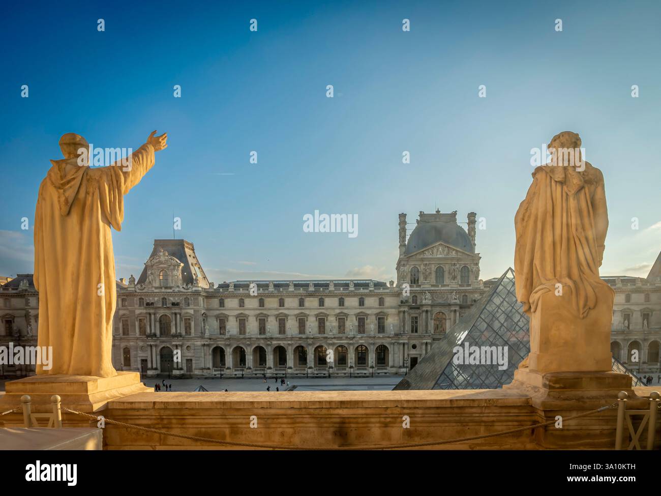 Paris, France - 03 01 2025: Panoramic view of statues, the Napoleon ...