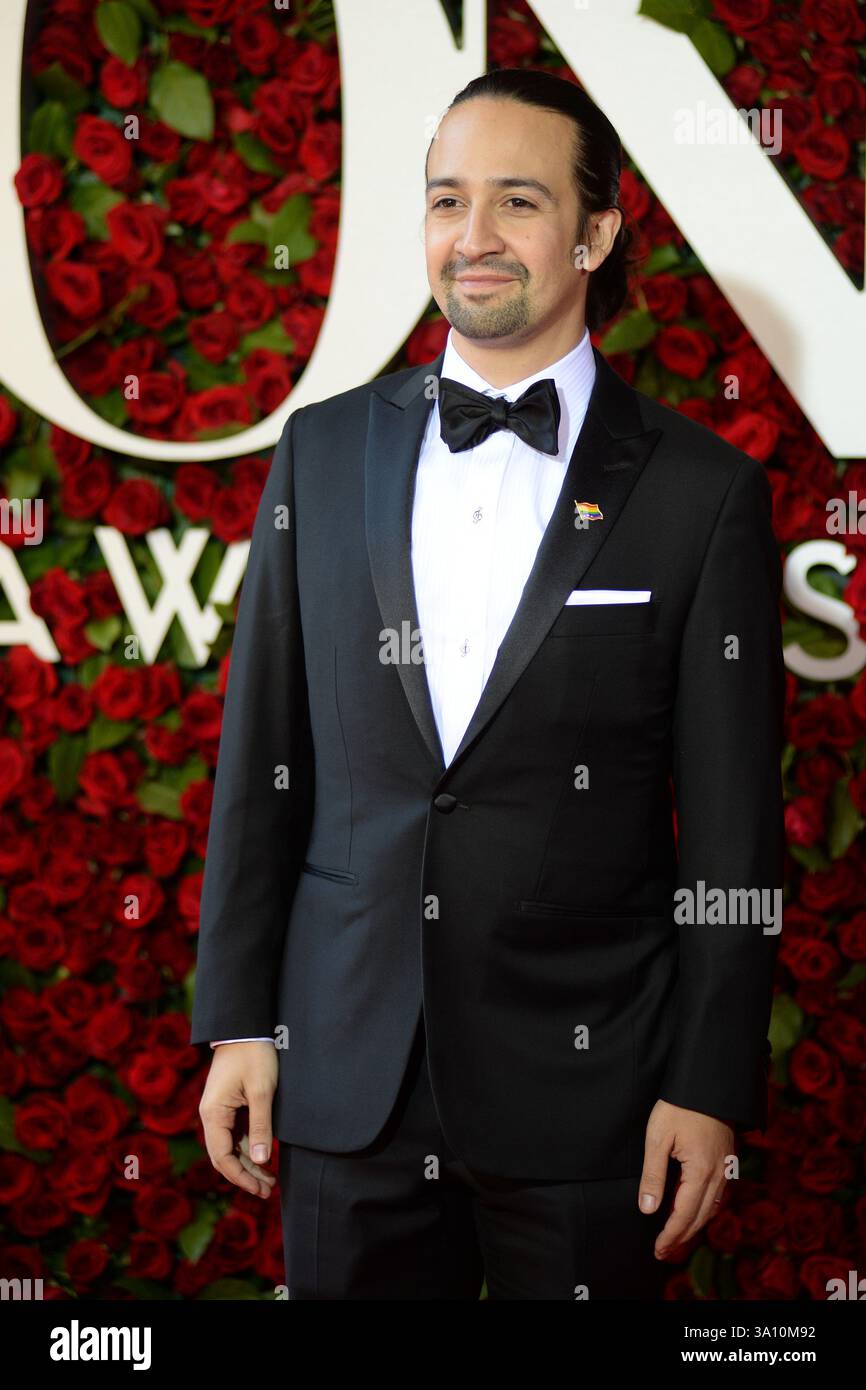 Lin-Manuel Miranda arriving at the 70th Annual Tony Awards at The ...