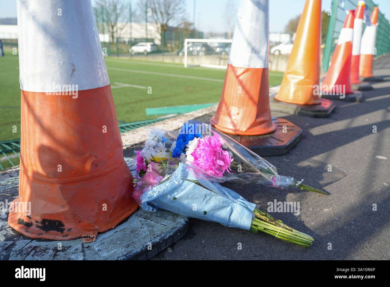 Shap Road, Kendal, Cumbria 6th March 2025: Flowers have been left for a ...