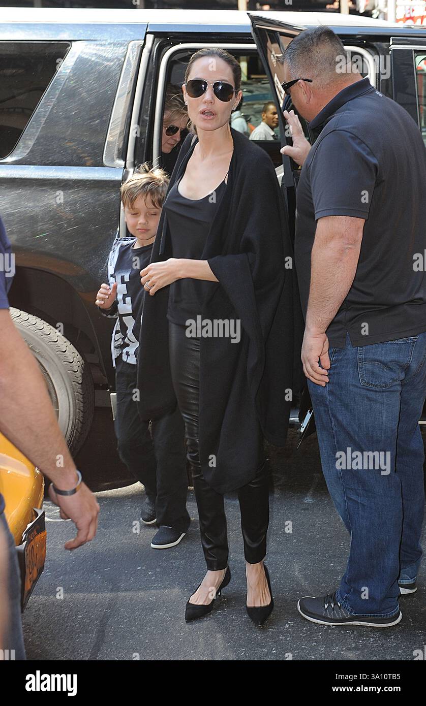 Angelina Jolie and Knox Leon Jolie-Pitt were seen in New York City on ...