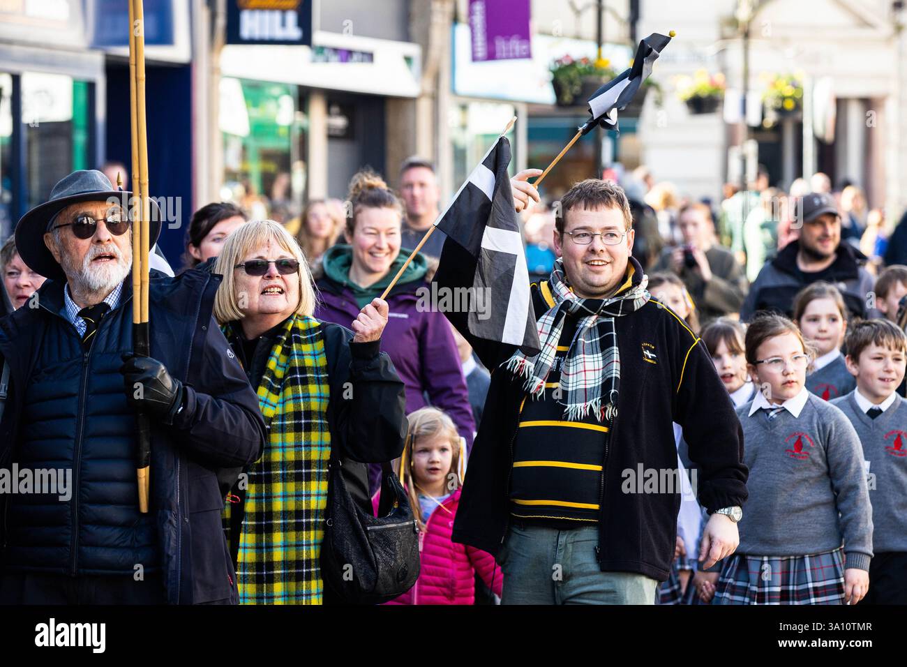 Truro, Cornwall. 5th March, 2025. St Piran’s Day celebrations see Truro ...