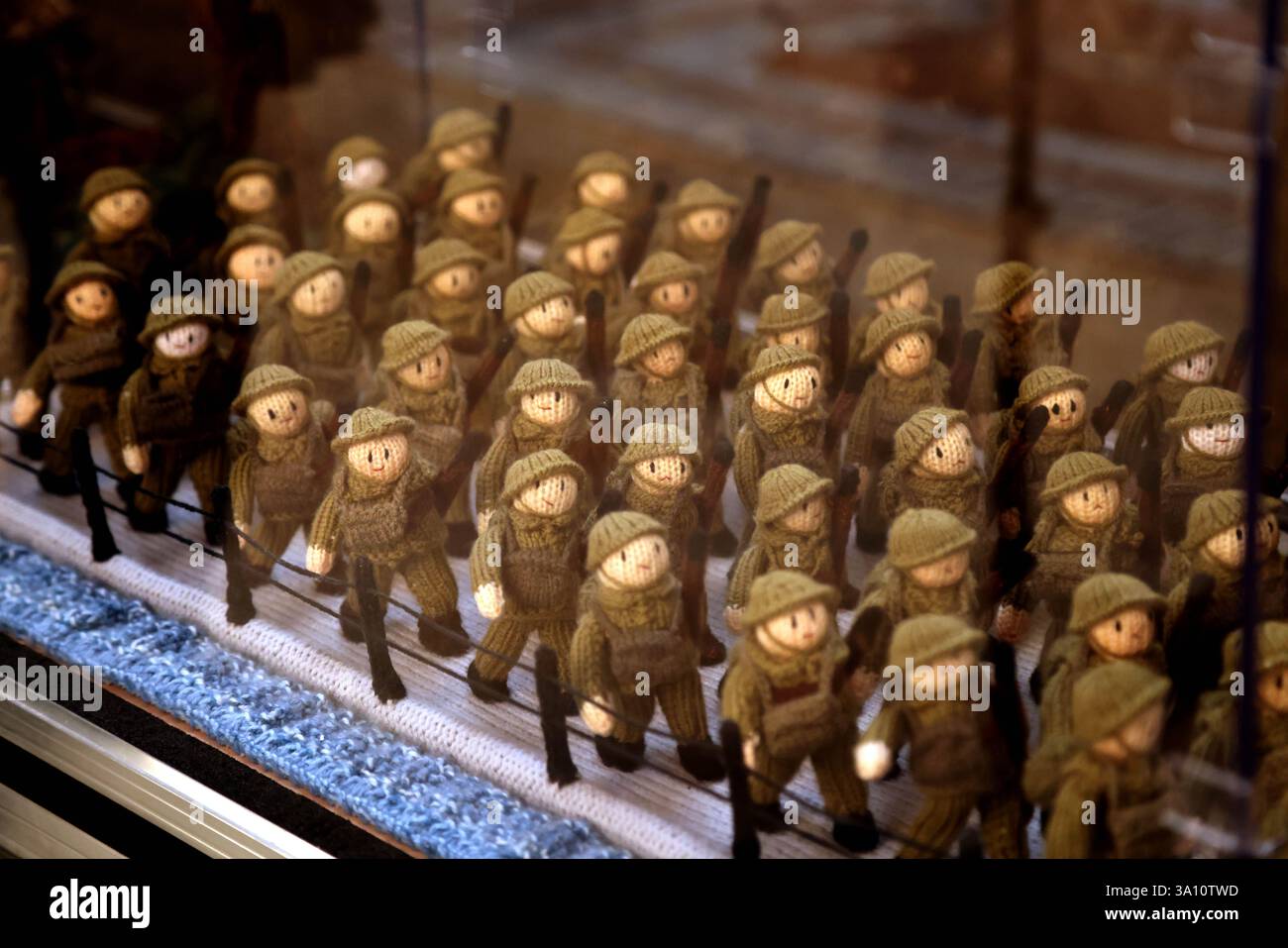 One of the exhibits at The Longest Yarn exhibition in Peterborough ...