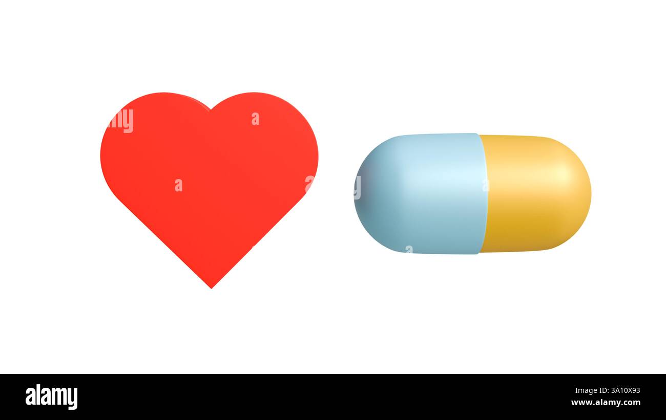 3D model of capsule tablets in the colors of the Ukrainian flag yellow ...