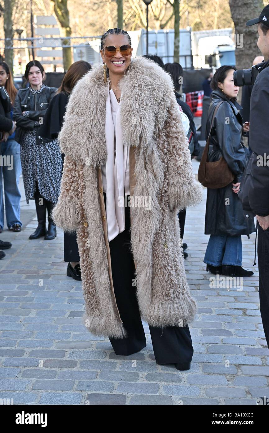 Paris, France. 06th Mar, 2025. Neneh Cherry arriving at Chloe show during Paris Fashion Week in ...