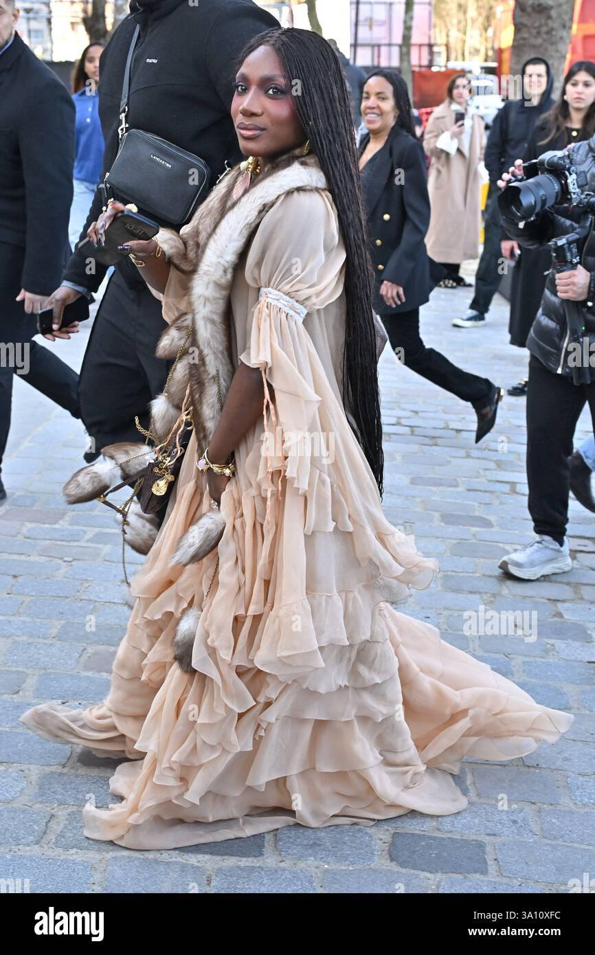 Paris, France. 06th Mar, 2025. Doechii arriving at Chloe show during ...