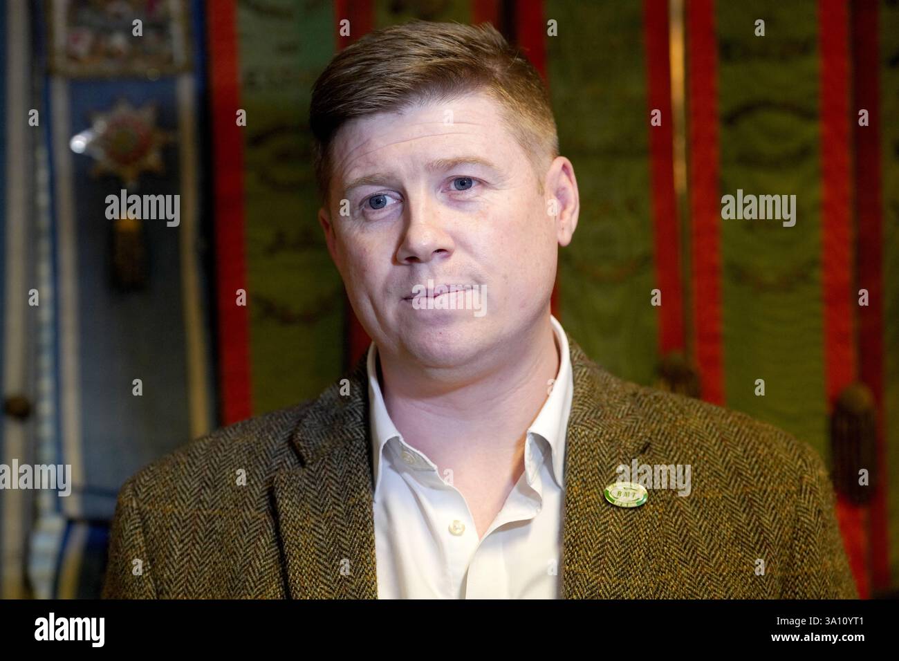 Eddie Dempsey at the headquarter of the Rail, Maritime and Transport ...