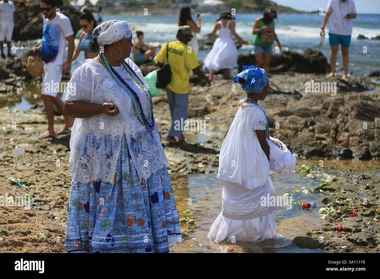 party in honor of yamanja in salvador salvador, bahia, brazil ...