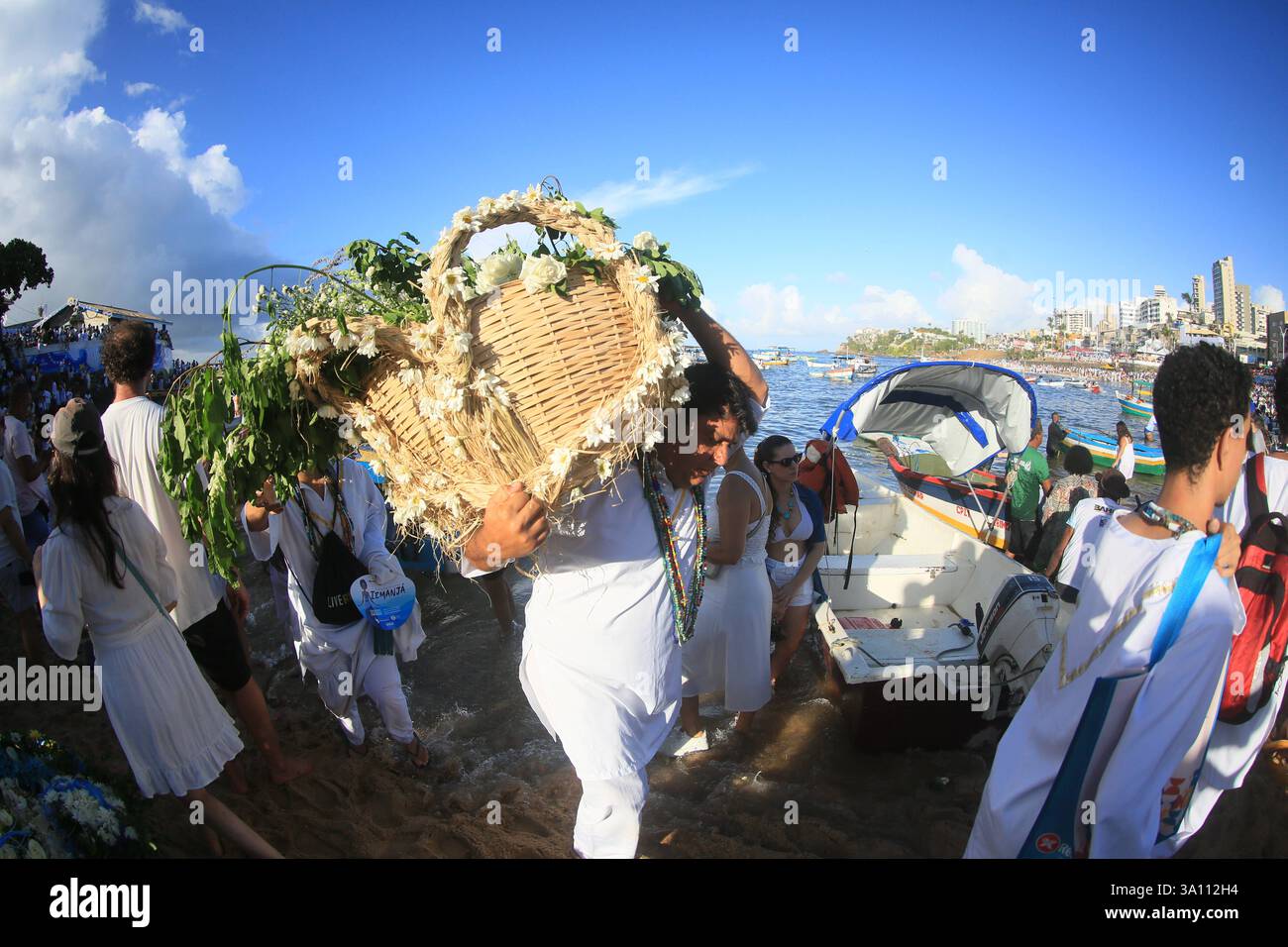 party in honor of yamanja in salvador salvador, bahia, brazil ...