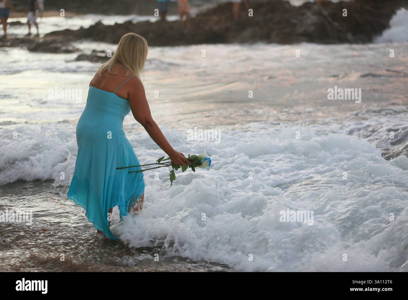 party in honor of yamanja in salvador salvador, bahia, brazil ...