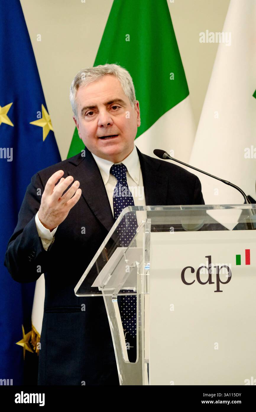 Dario Scannapieco, AD CDP, in occasione di "Oggi, per l'Italia del ...