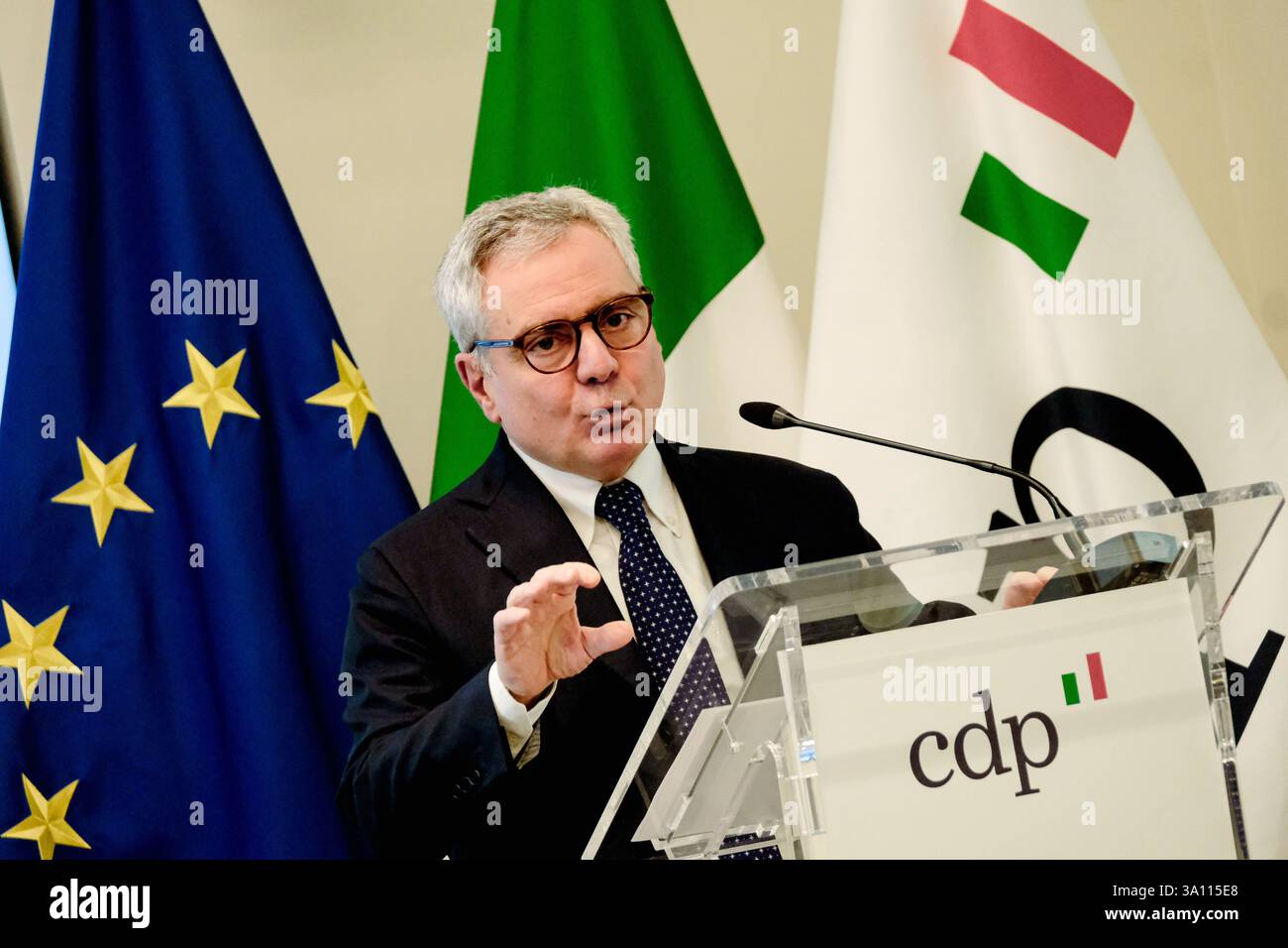 Dario Scannapieco, AD CDP, in occasione di "Oggi, per l'Italia del ...