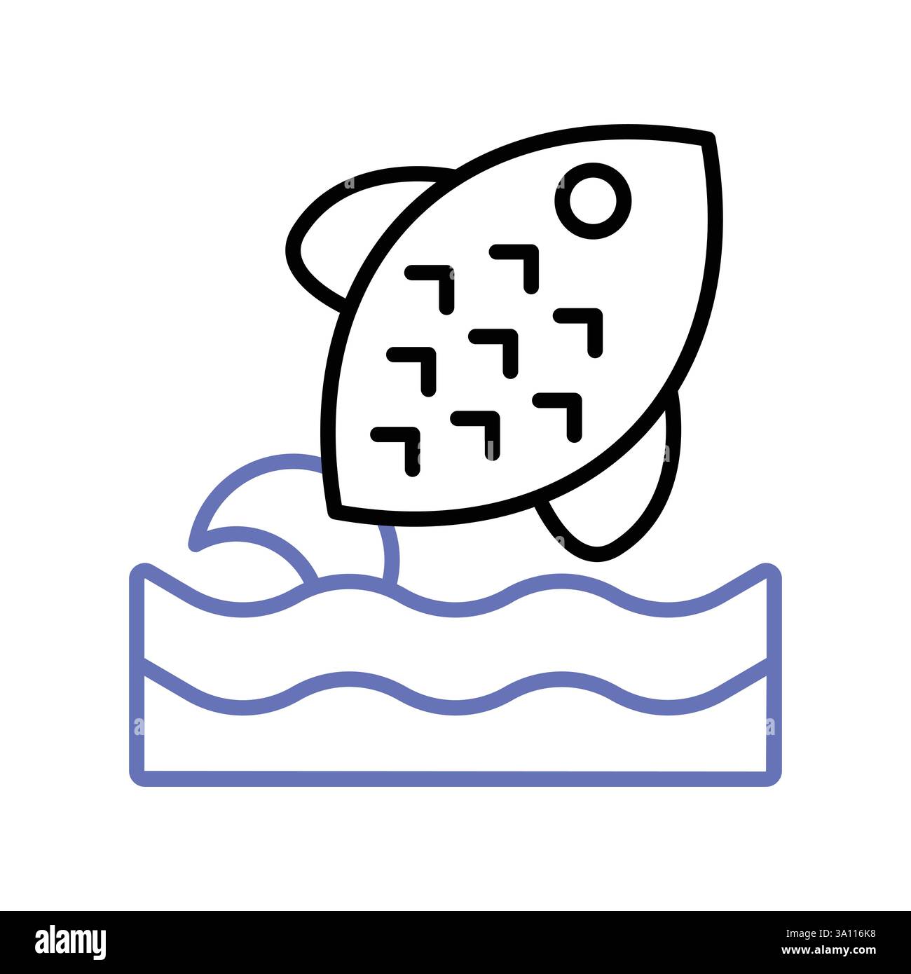 Check this carefully crafted vector of fish in modern style, seafood ...