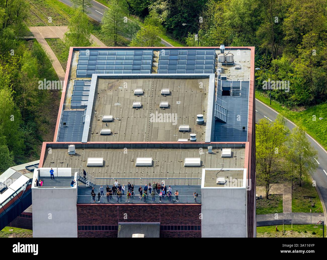 Aerial view, UNESCO World Heritage Zollverein, Zeche Zollverein ...