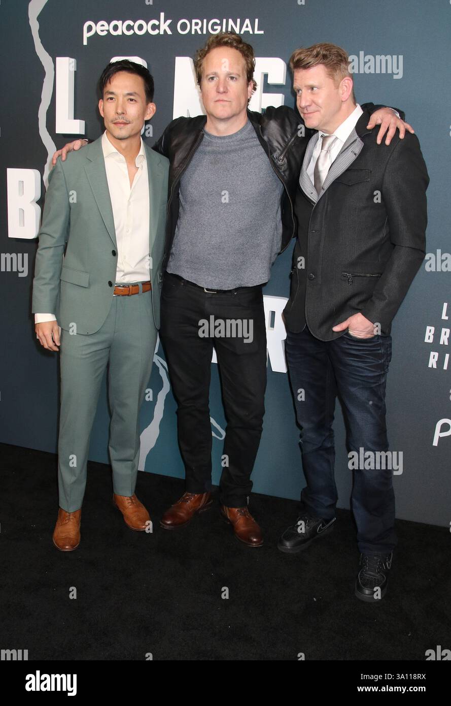 New York, NY, USA. 5th Mar, 2025. Joe Daru, Patch Darragh and Dash ...