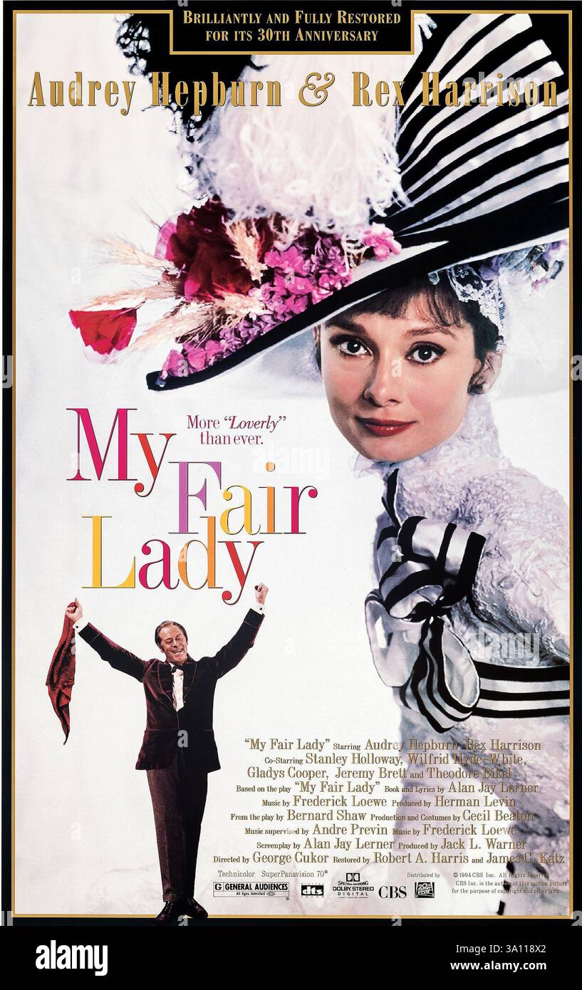 My fair lady broadway musical poster hi-res stock photography and ...