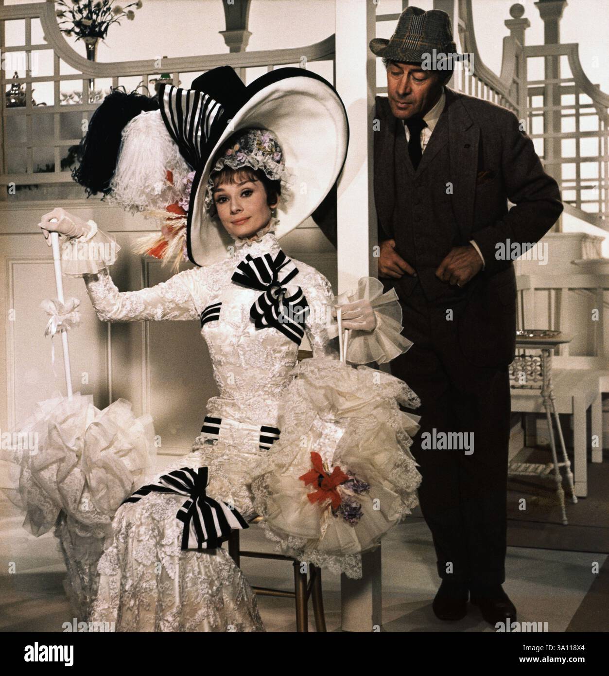 My Fair Lady Rex Harrison & Audrey Hepburn Stock Photo - Alamy