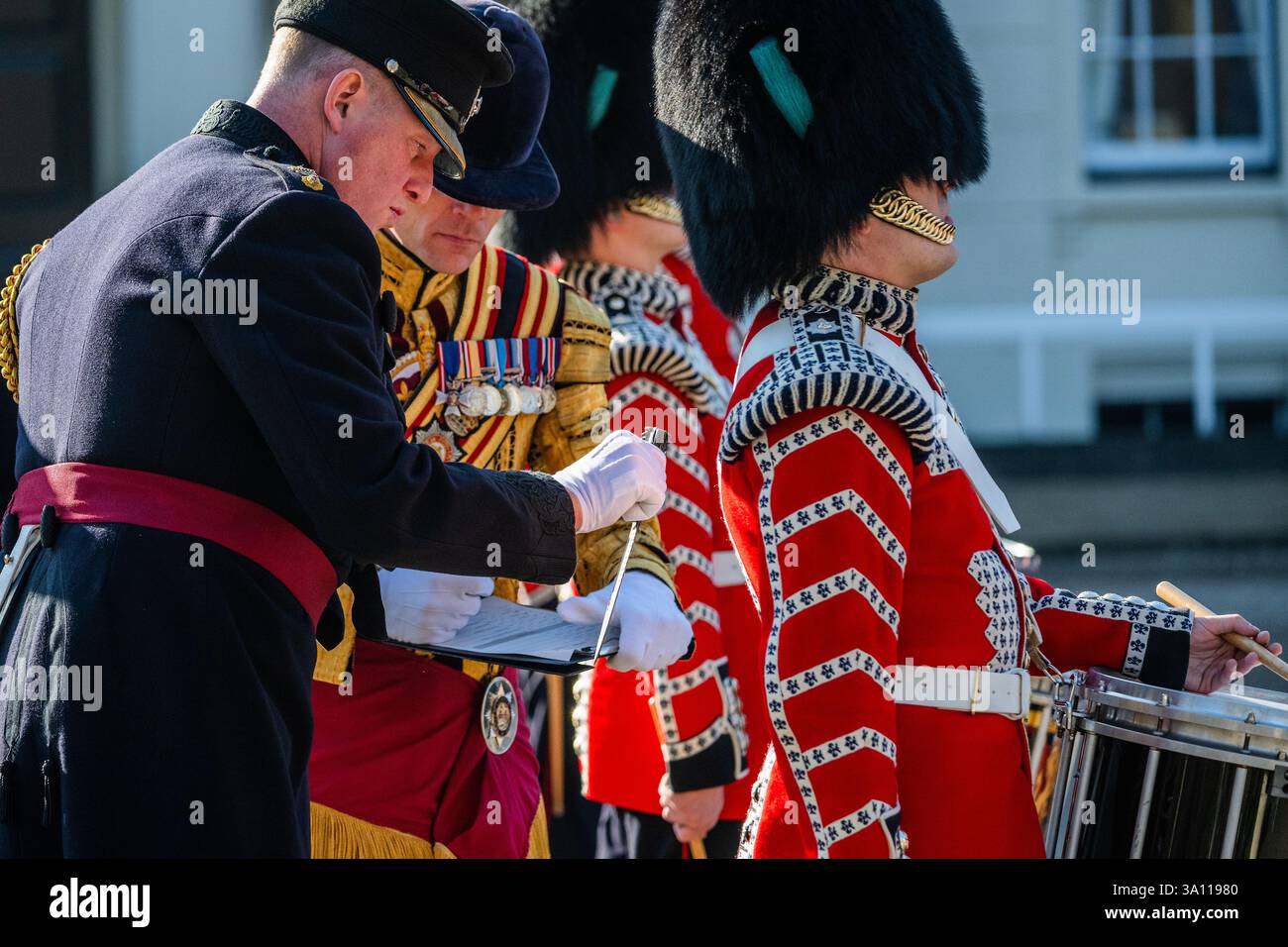 London, UK. 6 Mar 2025. No 12 Company Irish Guards (accompanied by the ...