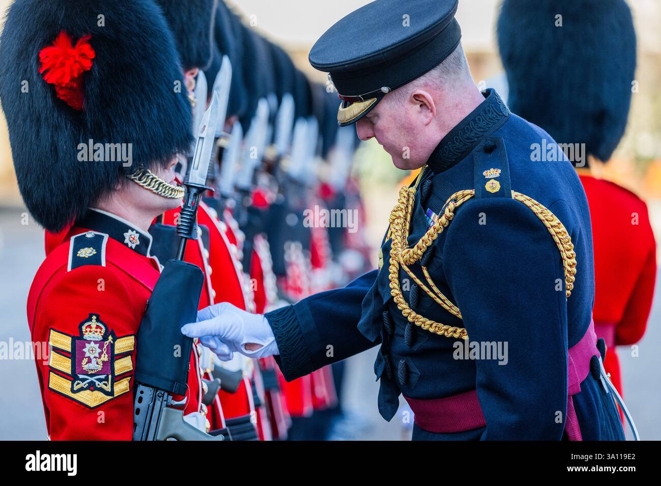 London, UK. 6th Mar, 2025. 7 Company Coldstream Guards undergo their ...