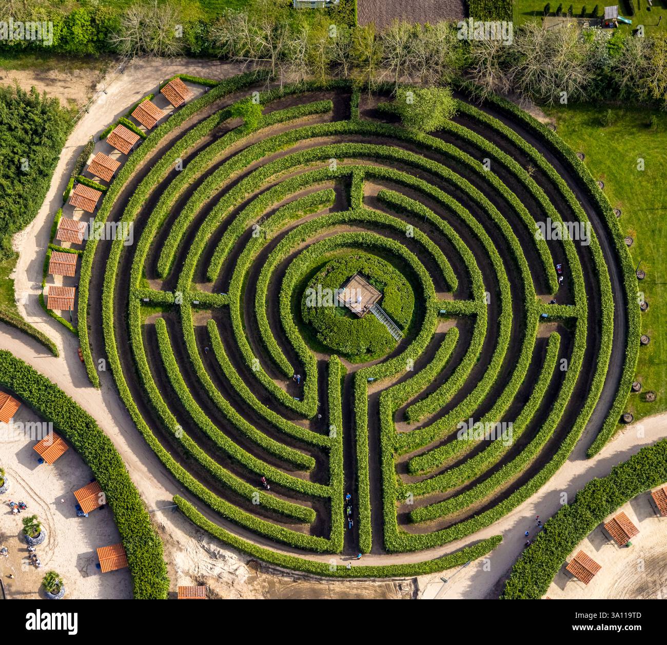 Aerial view, play paradise amusement park Irrland, area Irrland South ...