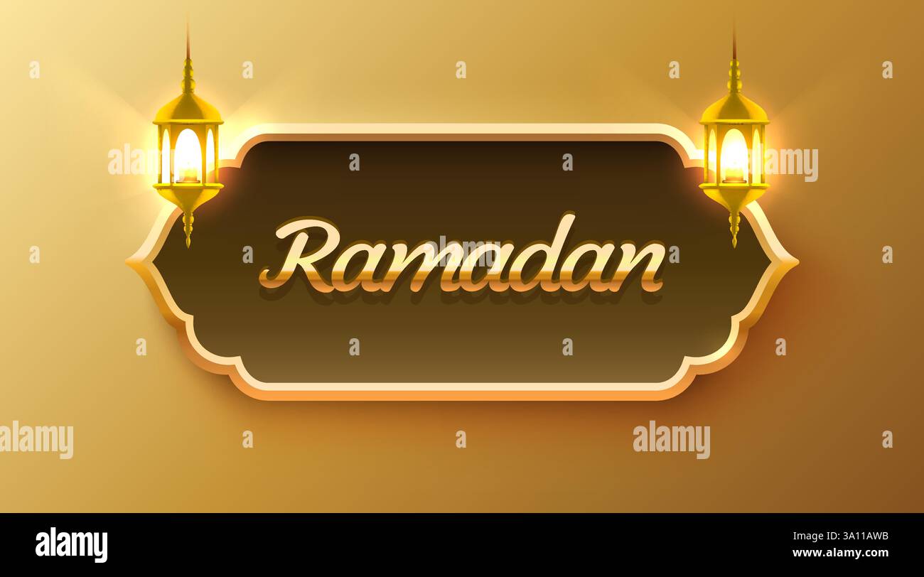 Ramadan greeting card design Stock Vector Images - Alamy
