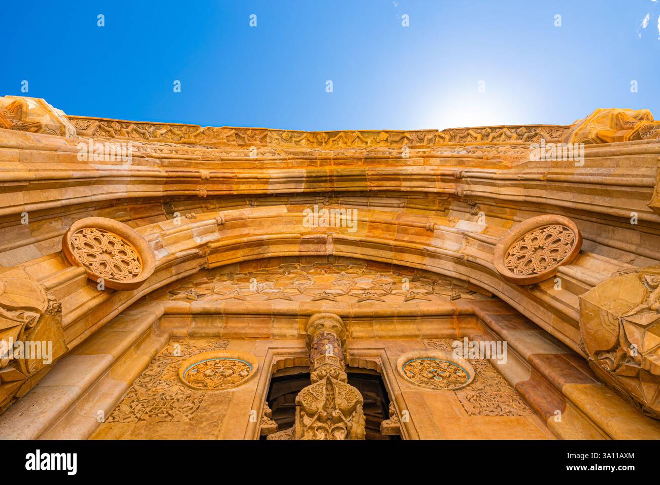 The gate of Great Mosque and hospital of Divrigi aka Divrigi Ulu camii ...