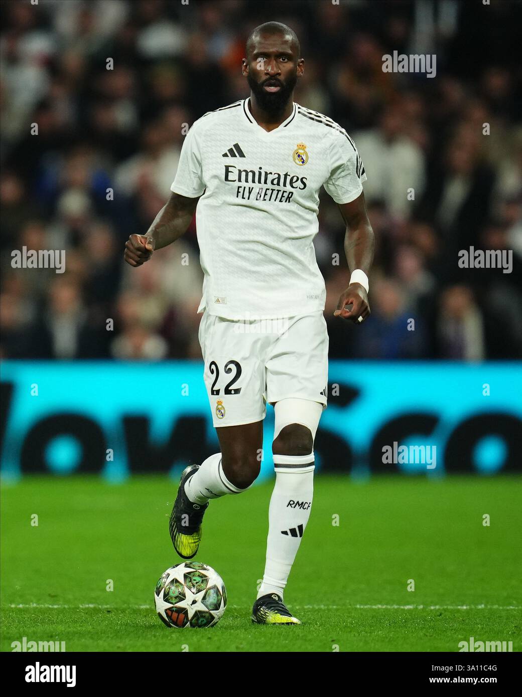 Antonio Rudiger of Real Madrid during the UEFA Champions League match ...
