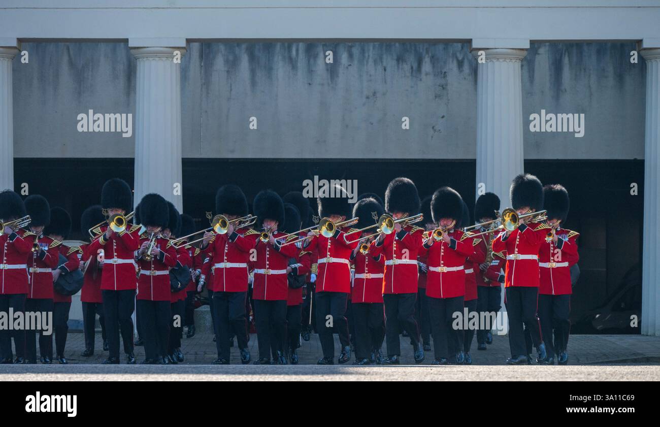 Wellington Barracks, London, UK. 6th March, 2025. Annual inspection of ...