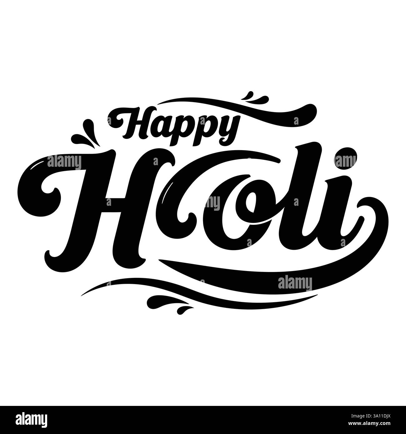 Happy festival card Black and White Stock Photos & Images - Alamy