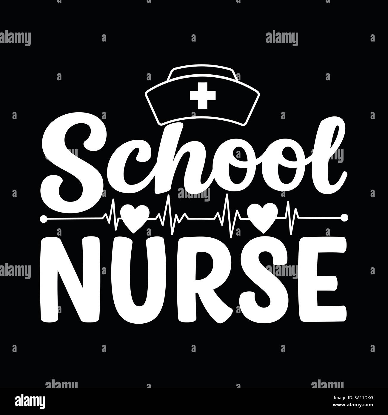 Valentines day typography shirt Black and White Stock Photos & Images ...