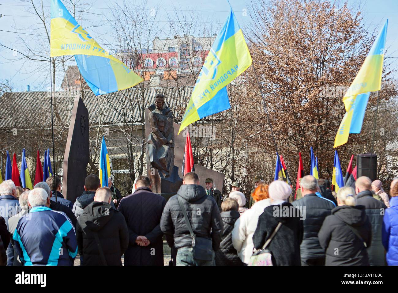 Non Exclusive: Members of the public attend the gathering to mark the ...