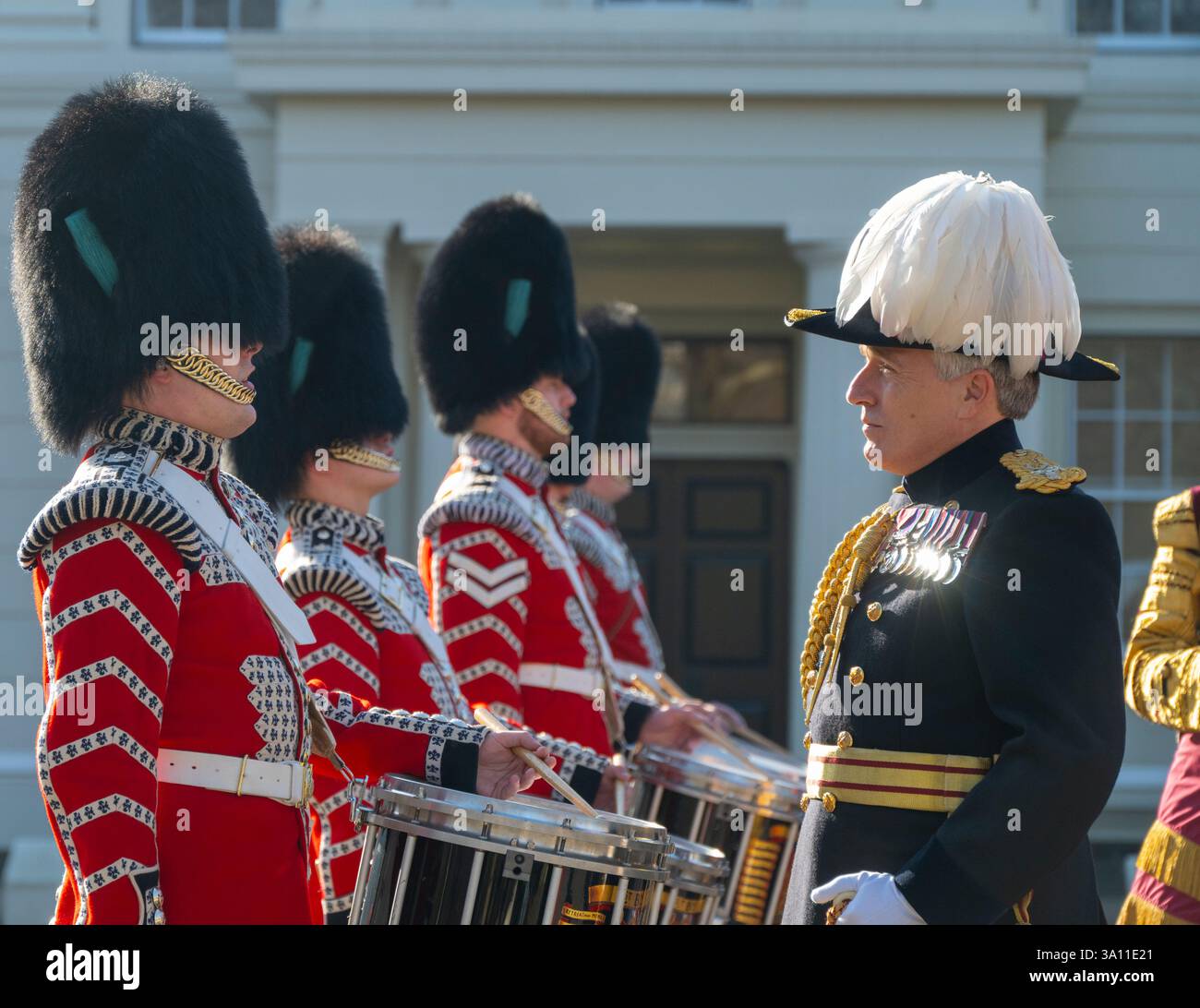 Wellington Barracks, London, UK. 6th March, 2025. Annual inspection of ...