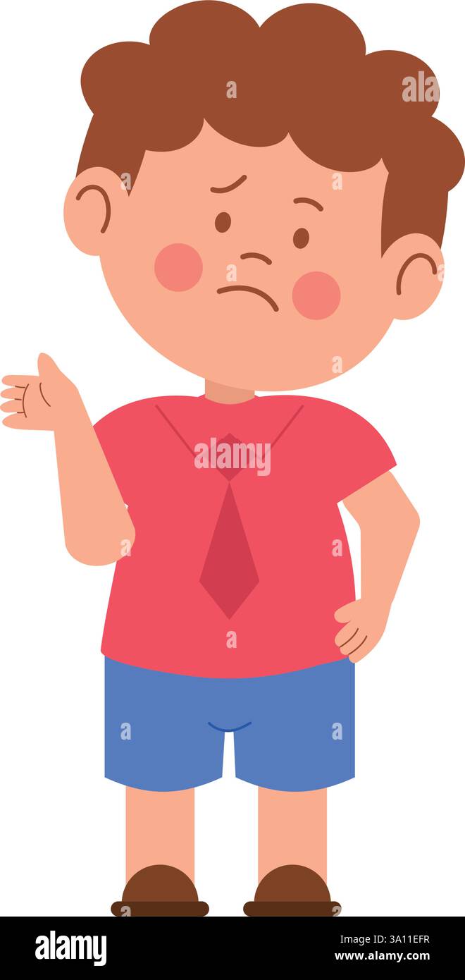 Confused Student Thinking Learning Education Questioning Stock Vector ...