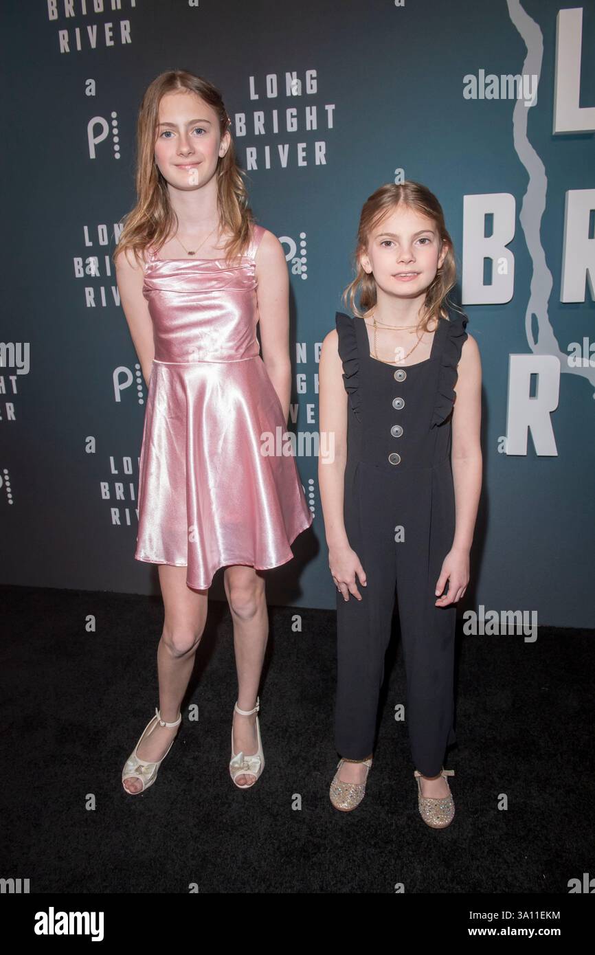 L-R) Maggie Toomey and Annabelle Toomy attend the Peacock's "Long ...