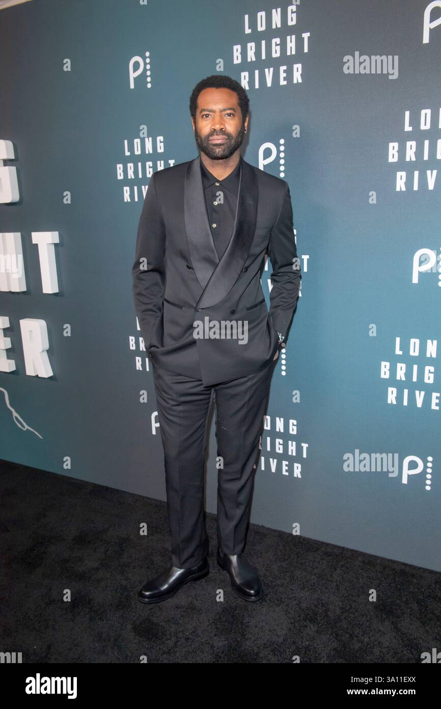 New York, United States. 05th Mar, 2025. Nicholas Pinnock attends the ...
