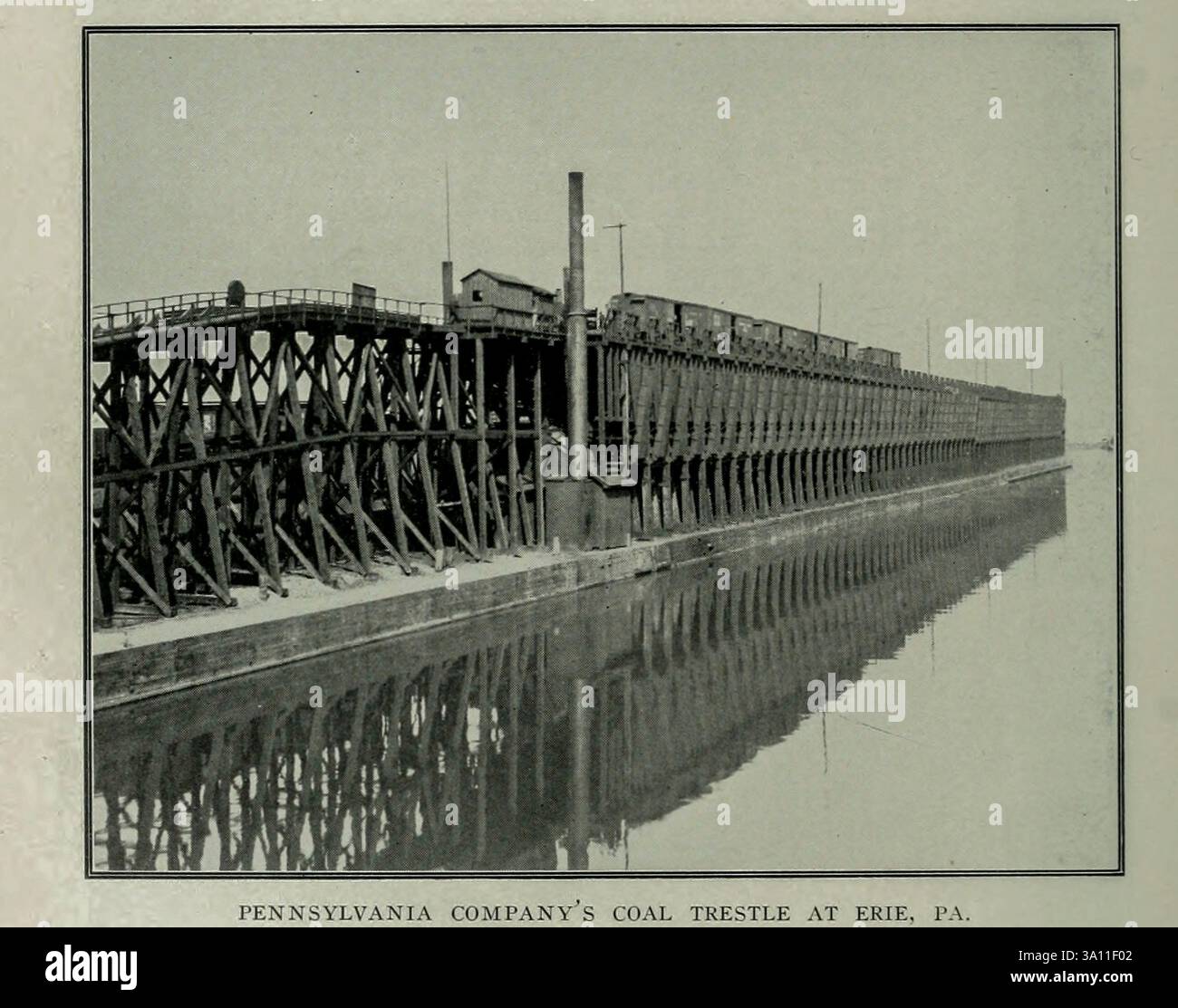 PENNSYLVANIA COMPANY'S COAL TRESTLE AT ERIE, PA. from the Article ORE ...