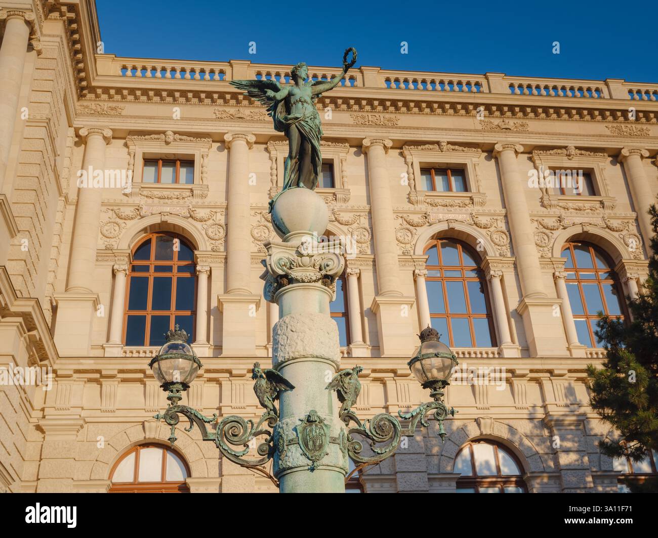 Artistic Statues in Vienna's Urban Landscape. Diverse sculptures on the ...