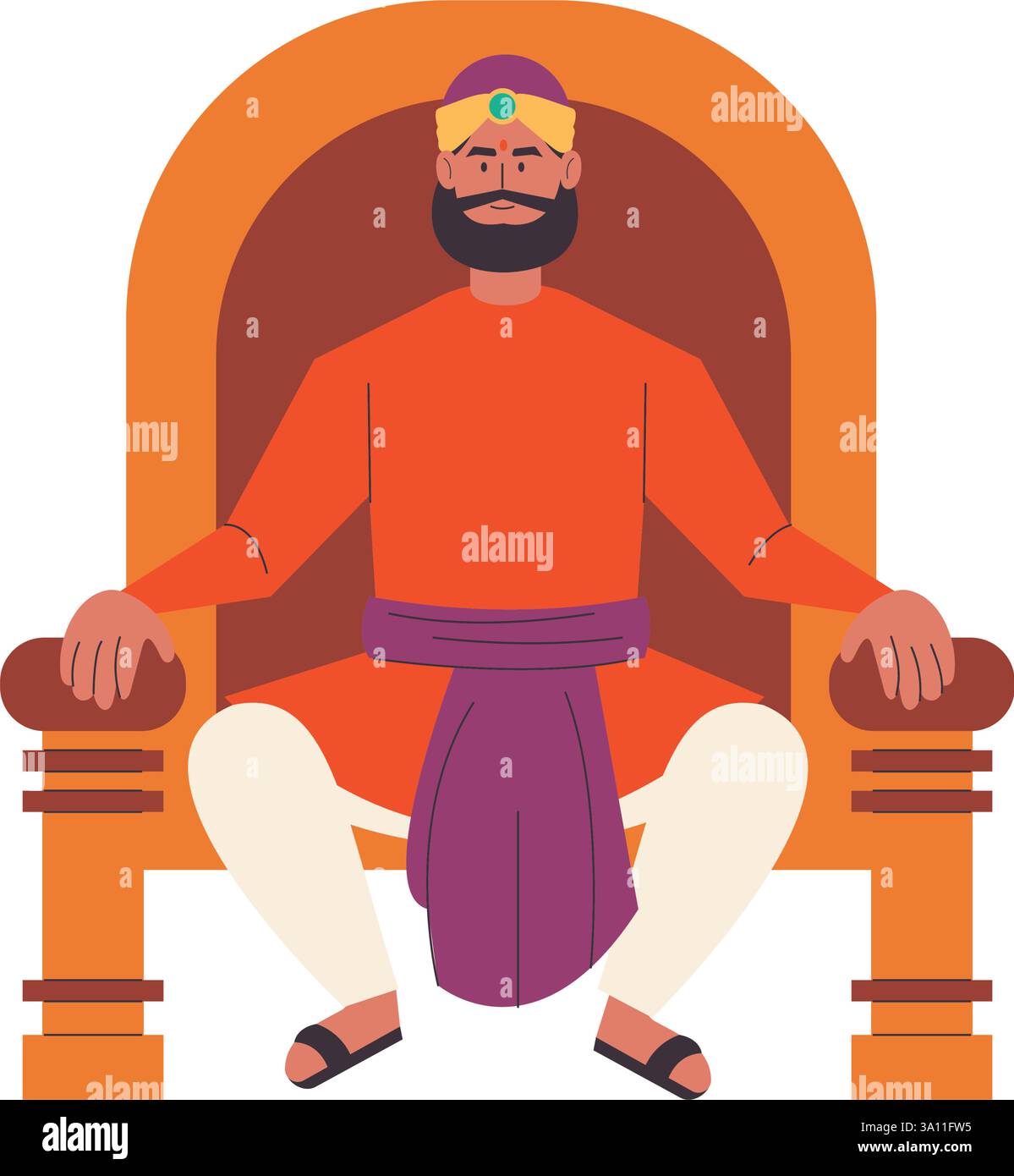 Indian King Throne Stock Vector Image & Art - Alamy