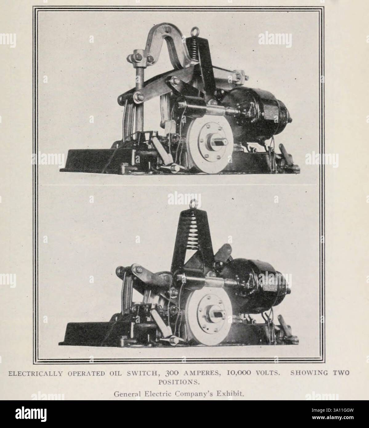 ELECTRICALLY OPERATED OIL SWITCH, 300 AMPERES, 10,000 VOLTS. SHOWING ...