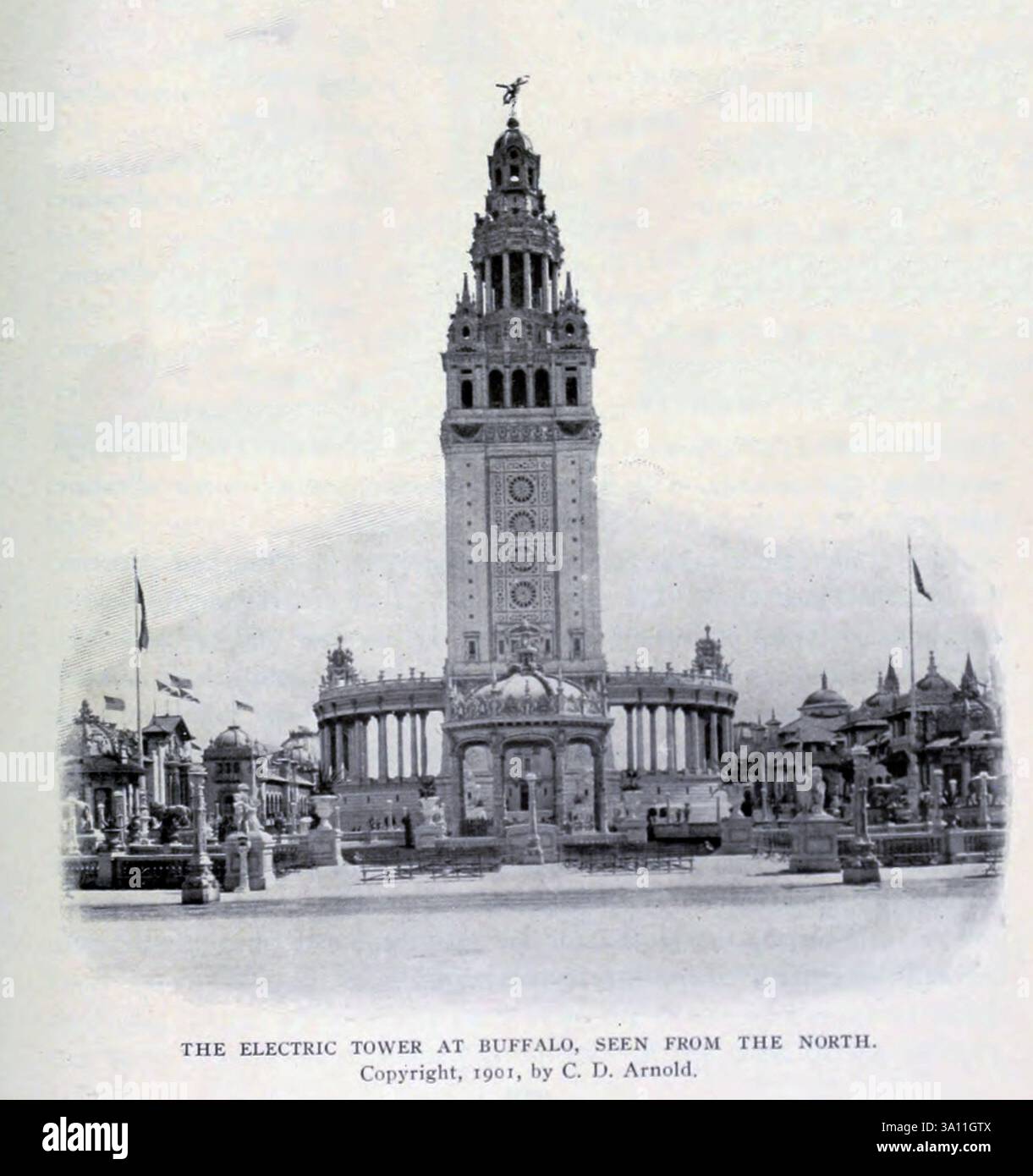 THE ELECTRIC TOWER at Buffalo seen from the North from the Article ...
