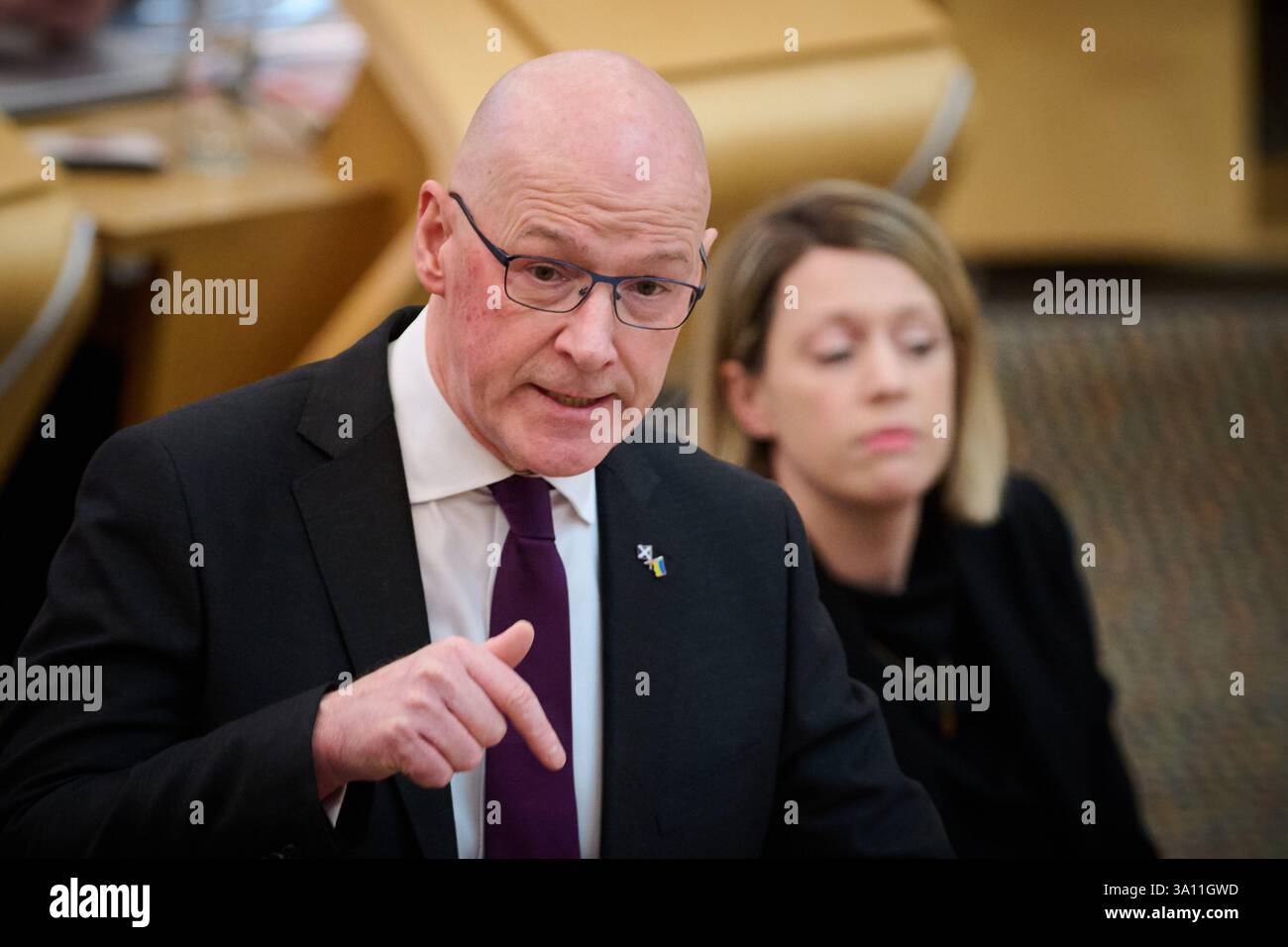 Edinburgh Scotland, UK 06 March 2025. First Minister John Swinney MSP ...