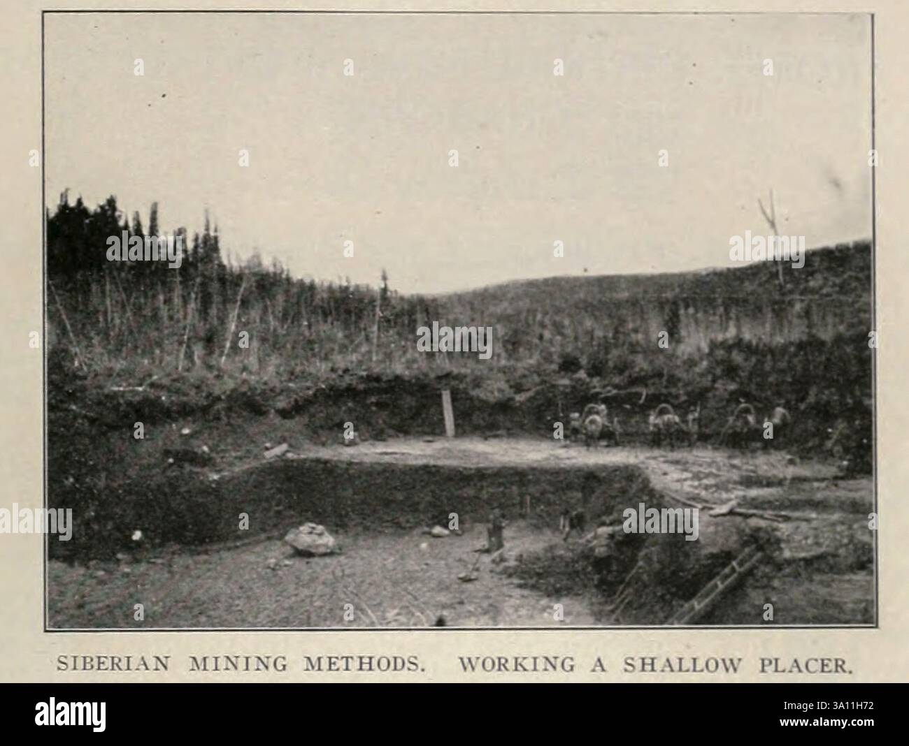 SIBERIAN MINING METHODS. Working a shallow placer from the Article THE ...